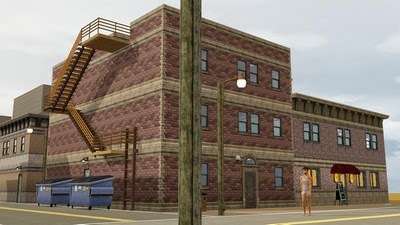 My Sims 3 Blog: Ghetto Block Residential or Community Lot by Nowa2000