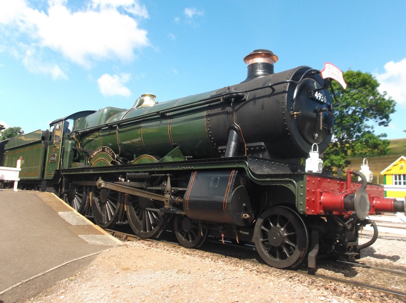 Steam Memories: Kinlet Hall GWR Hall class locomotive