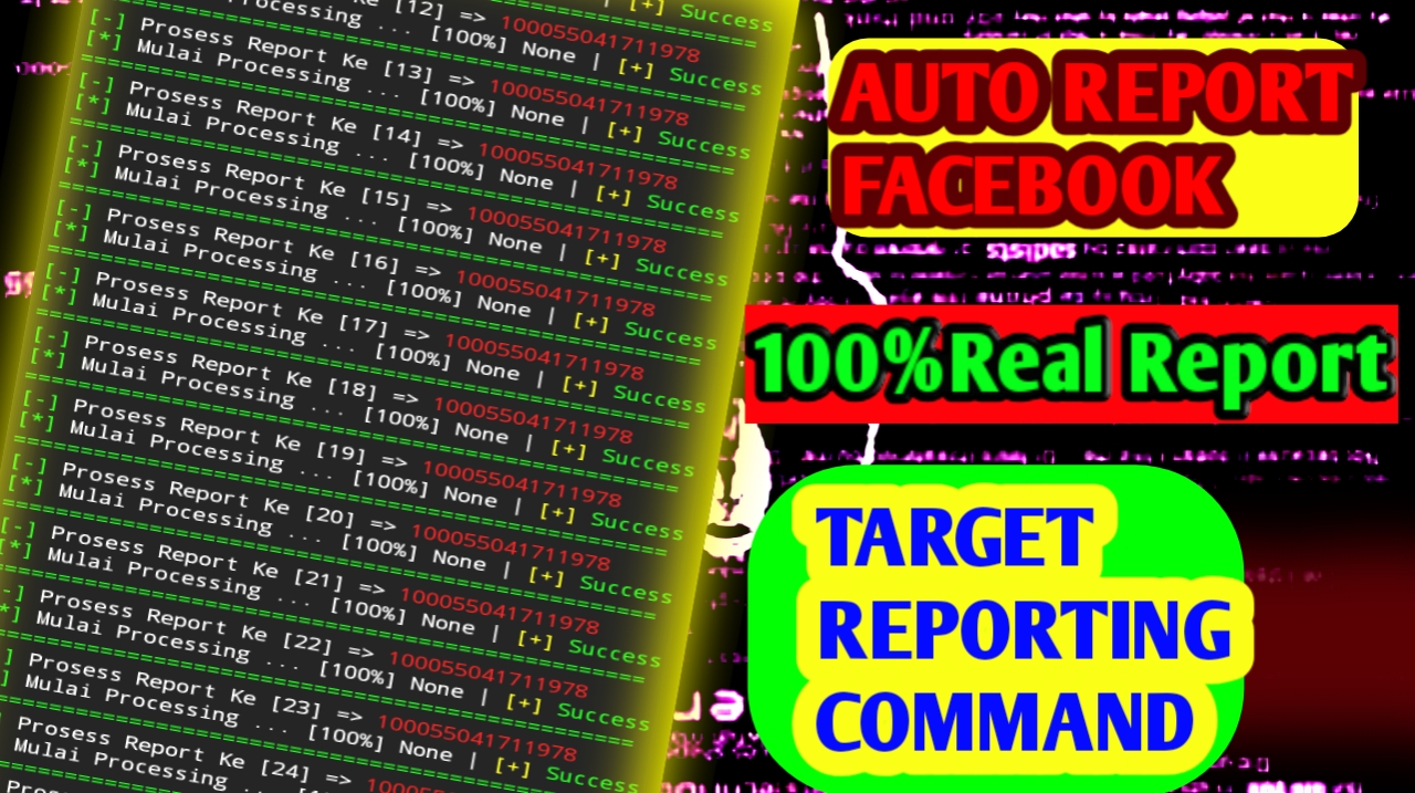 how to report fb account using termux Commands 2020