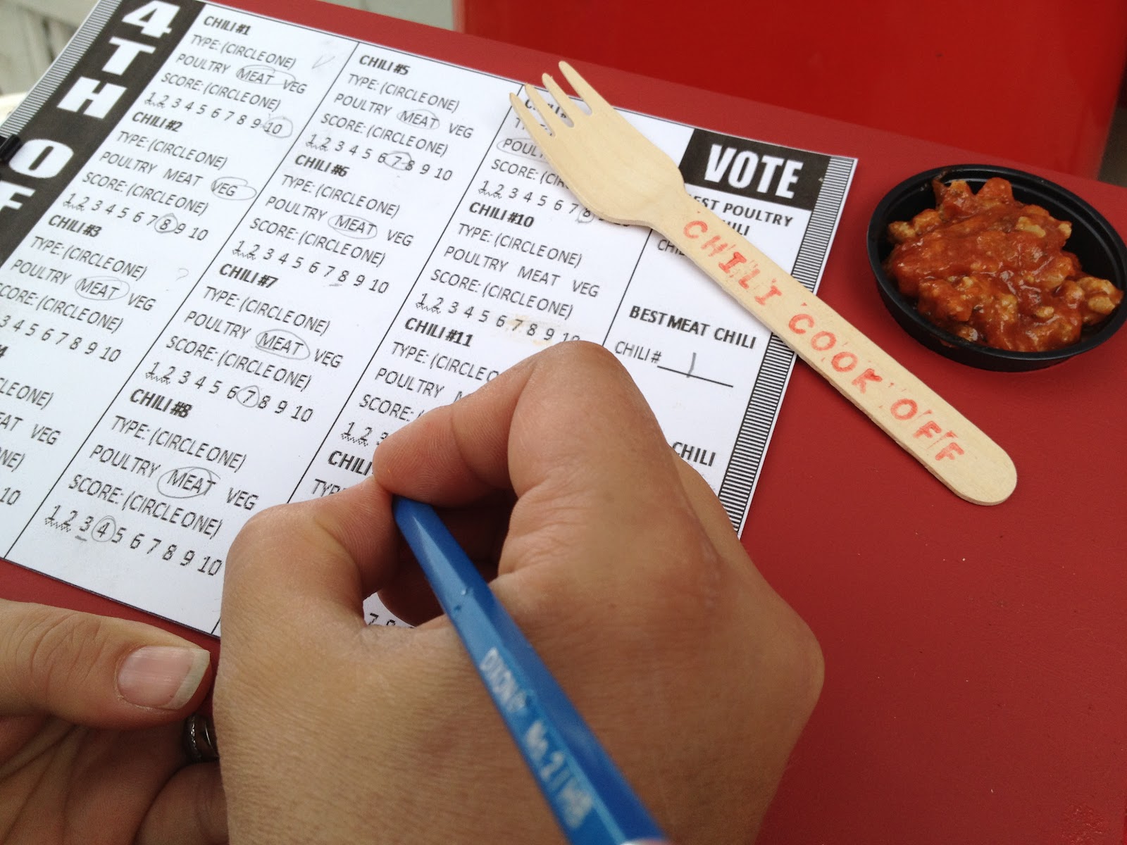 Backyard Chili Cook-off Party and Ballot Board DIY