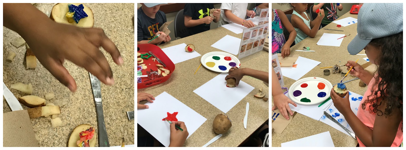 Adventures In Storytime (and Beyond): Potato Print Making - Elementary ...
