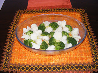 Deea's small kitchen: Gratin de broccoli si conopida