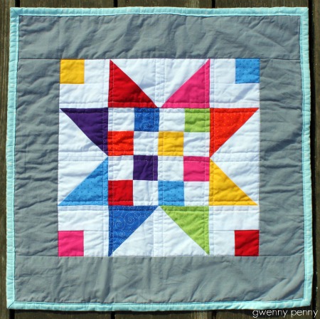 Gwenny Penny: Scrap Jar Stars Doll Quilt