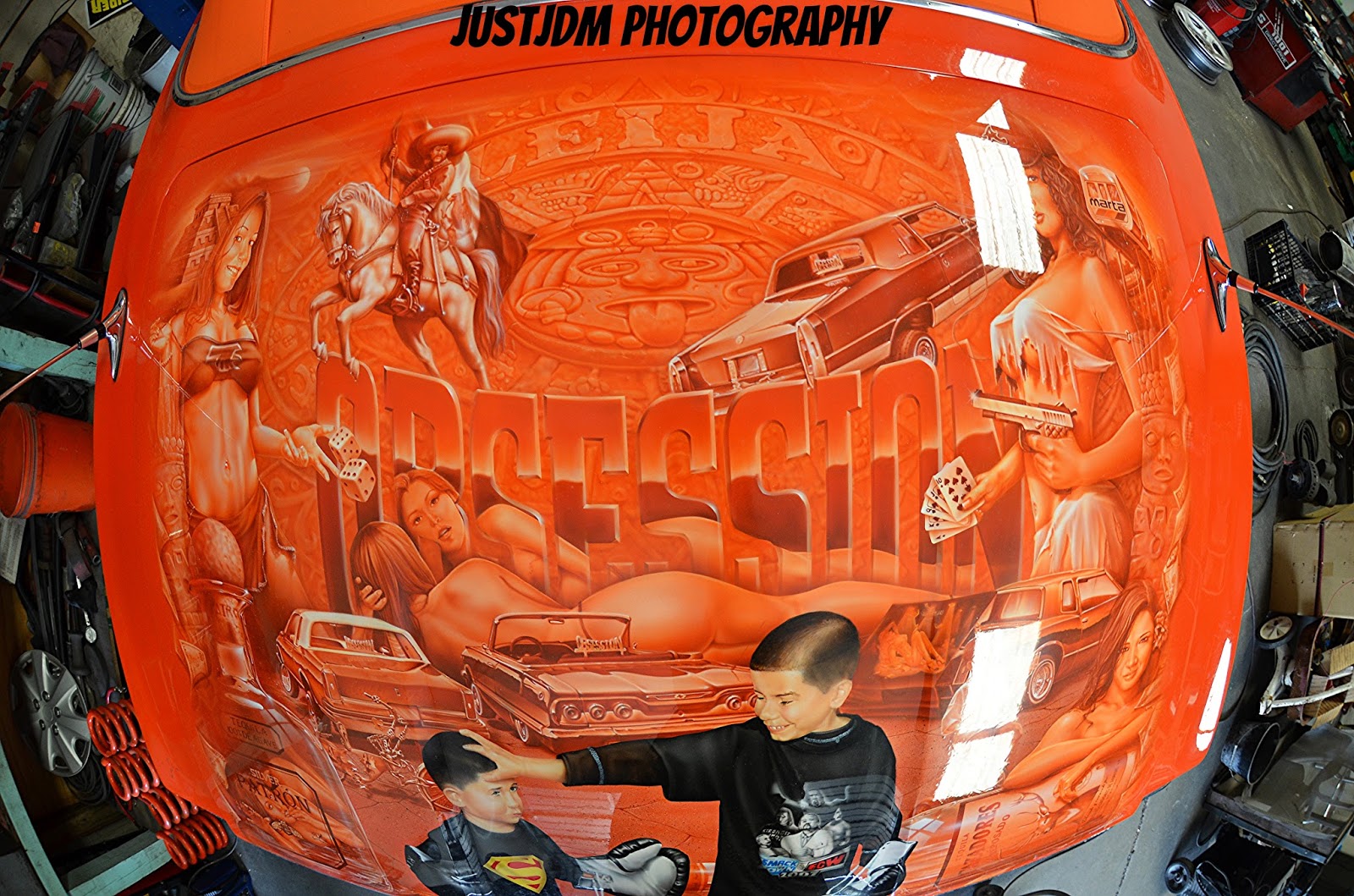 JustJdm Photography: Obsession Car Club Mural'd Chevy Impala