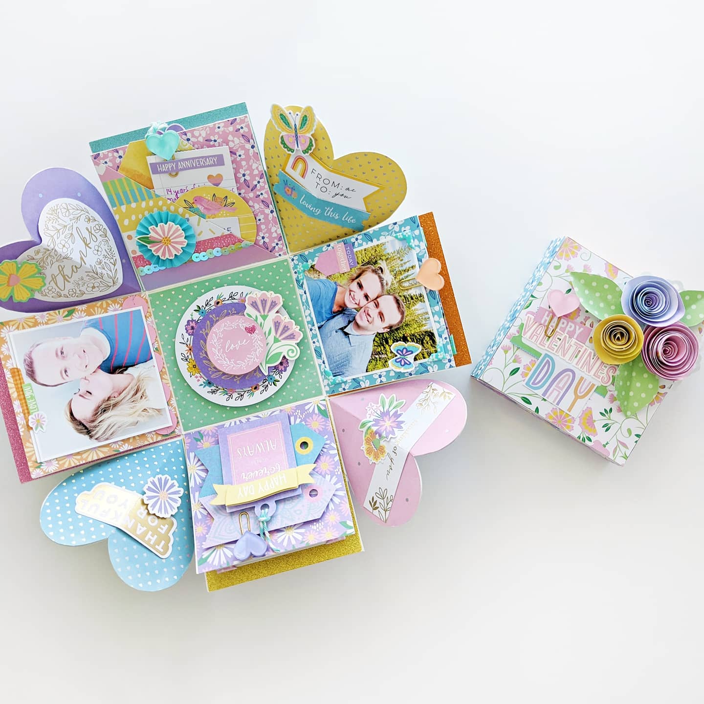 Valentine's Day Memory Explosion Box Live Zoom Class! | Paige Taylor Evans