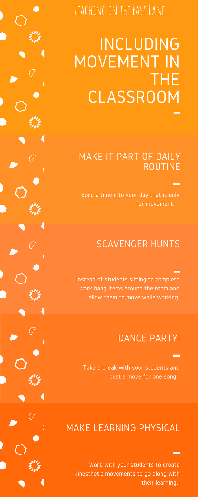 Movement in the Classroom: Strategies to Get Students Out of Their Seats