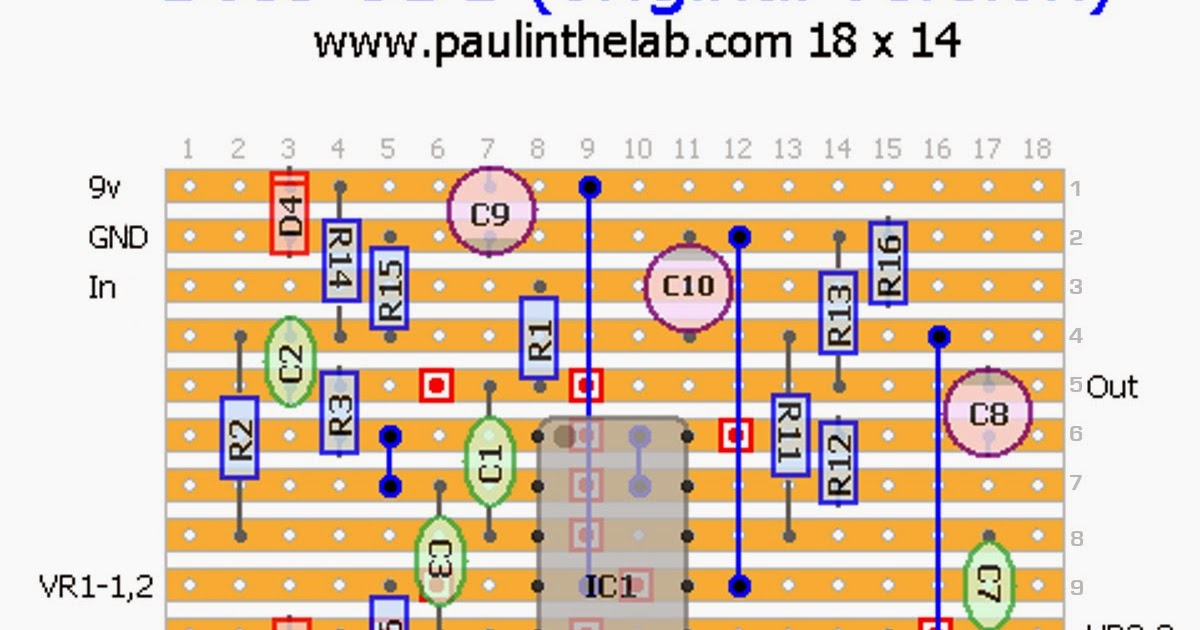 Paul In The Lab: Boss OD-1 Original RC3403 Quad Op-amp Stripboard ...