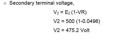 Voltage Regulation of Transformer-Definition, Formula