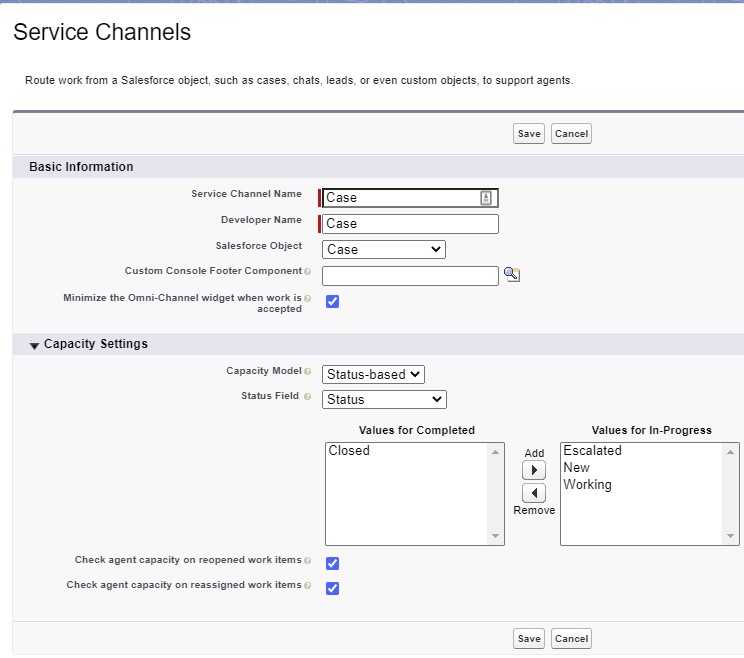 Routing Cases Using Status Based Capacity Model In Salesforce Infallibletechie