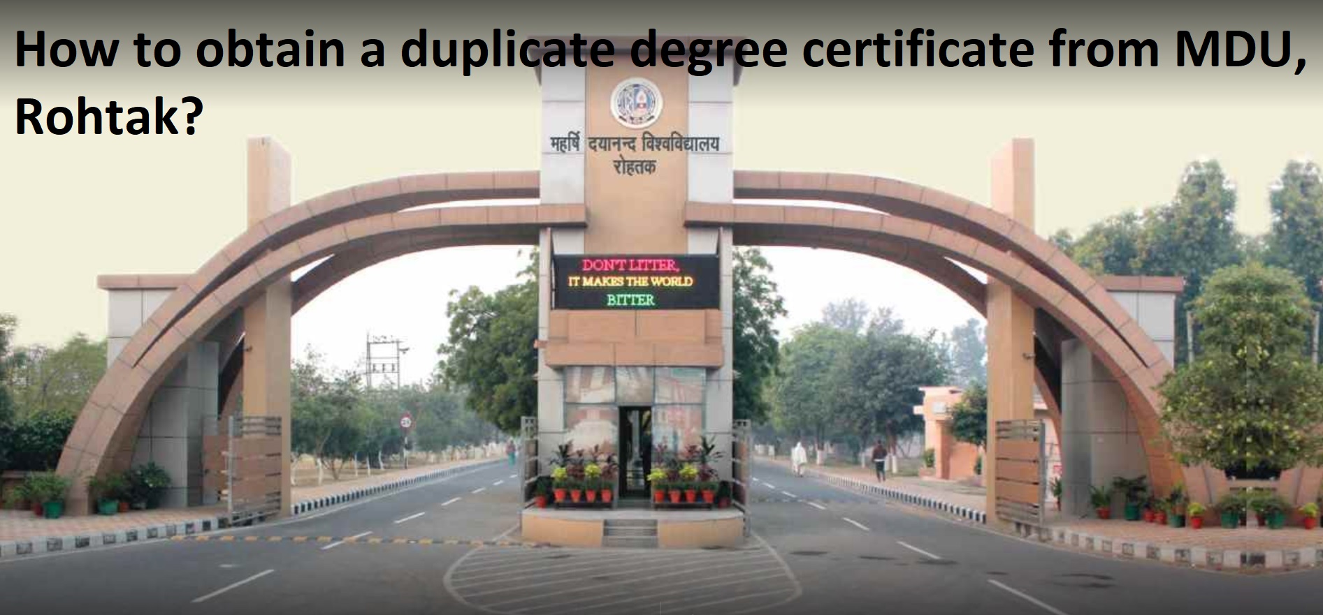 How to obtain a duplicate marksheet degree certificate from MDU University, Rohtak - Boot Poot
