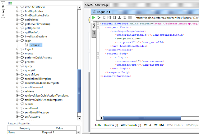 How to connect to Salesforce using SOAP APIs ? SOAP UI Tutorial - SFDC Stop