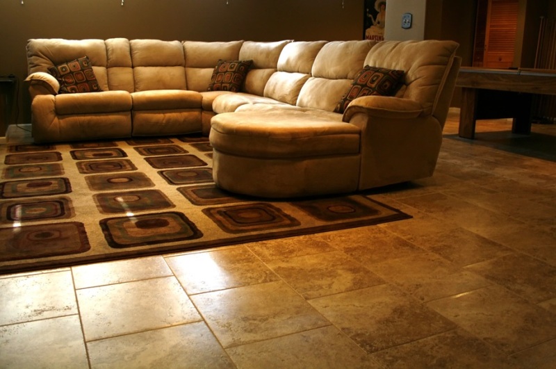 Modern Interior Design : Porcelain Basement Floor Tiles