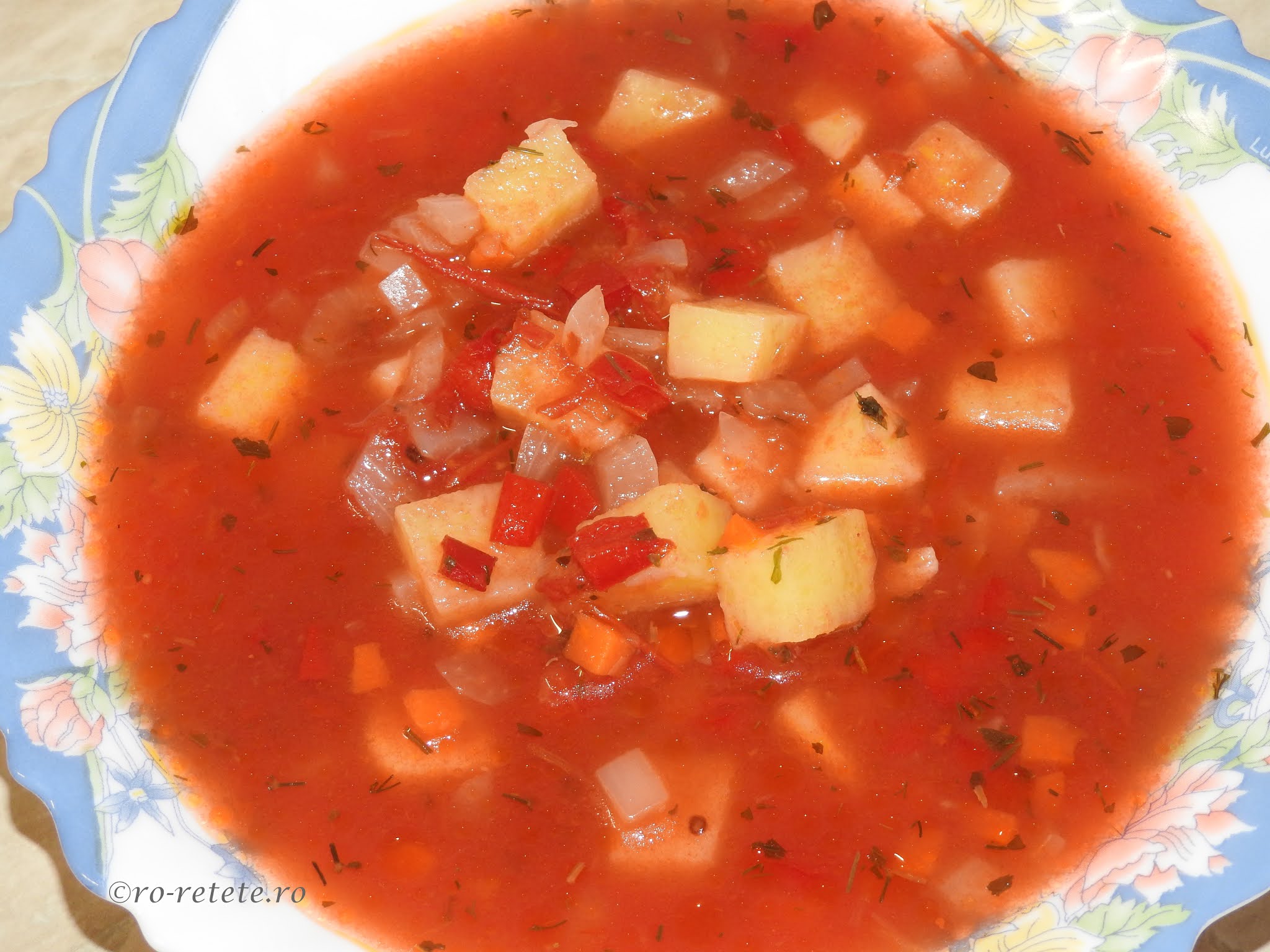Supa de rosii de post reteta | RO-Retete.ro