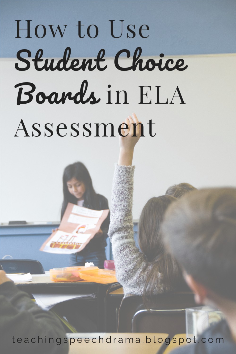 How To Use Student Choice Boards for ELA Assessment | So to Speak! with ...