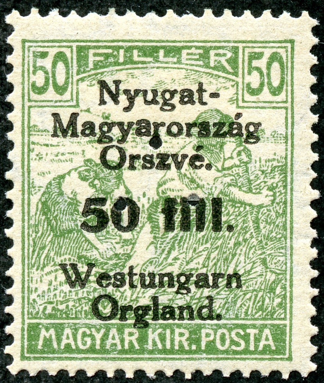 Big Blue 1840-1940: The Obscure 1921 Issues of "Western Hungary ...