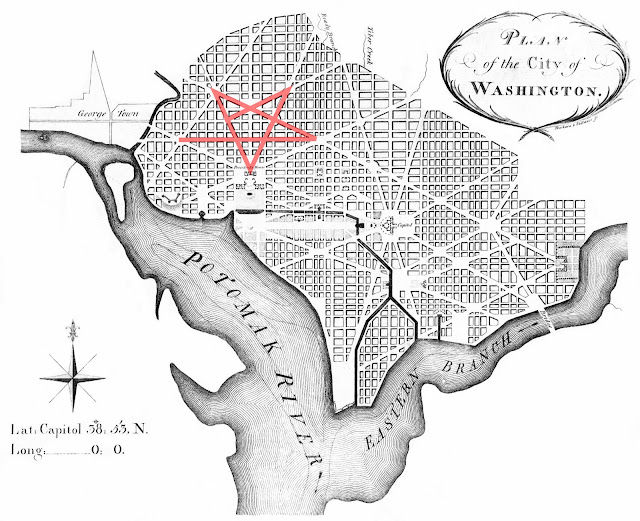 10,000,000 Quotes: Pentagram in Washington DC Street Layout?