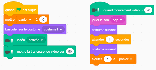 Aprendre à coder avec Scratch - Faire des paniers de basket
