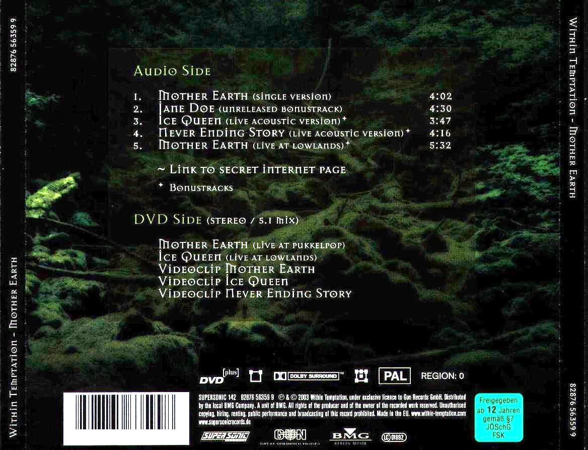 Classic Rock Covers Database: Within Temptation - Mother Earth (2000)