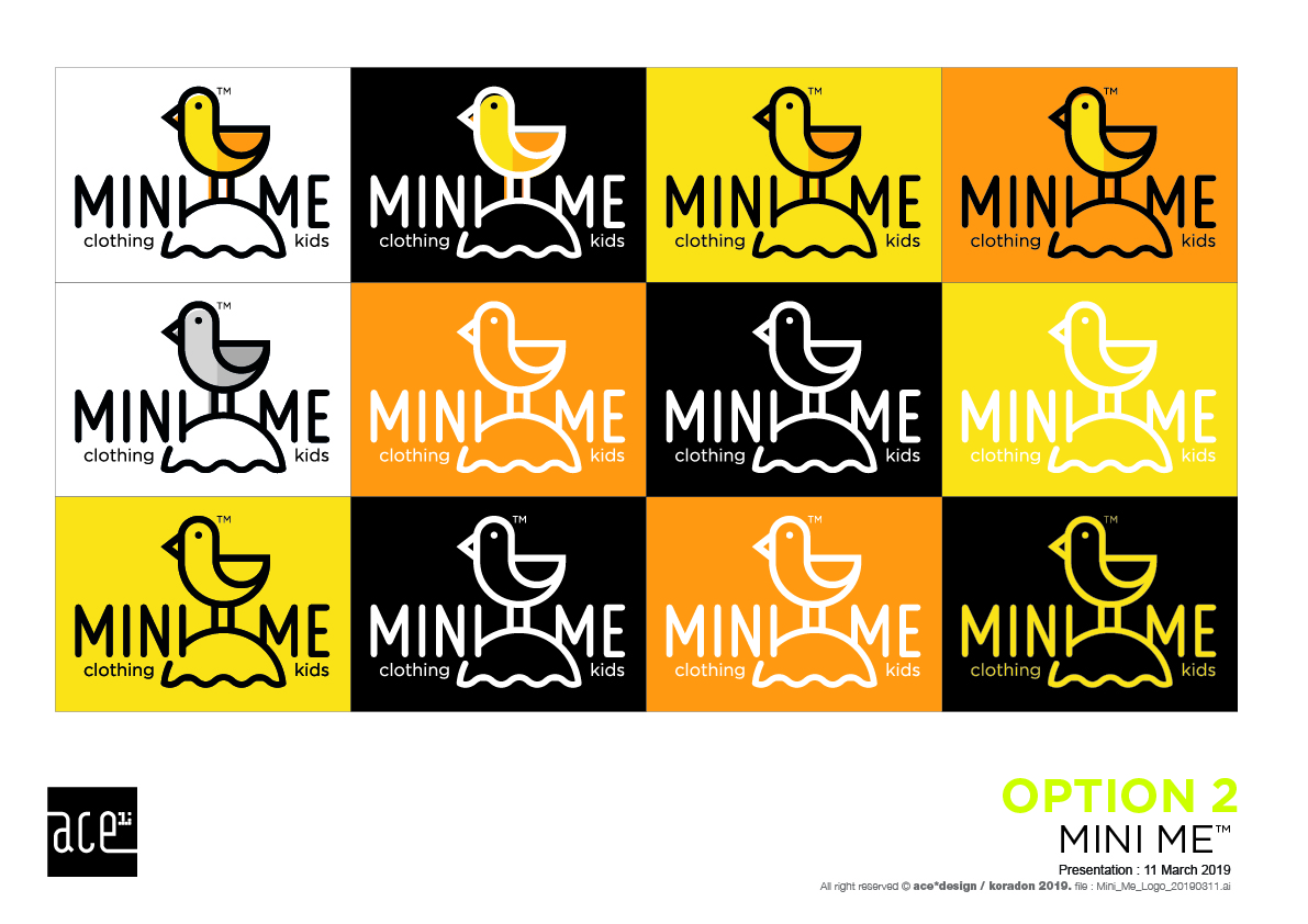 ace*design / koradon: Mini Me Logo 1st Draft