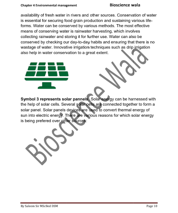 10th Class Science 2 Chapter 4 Textbook Solution - Bioscience wala