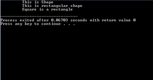 Create a class named 'Shape' with a method to print "This is This is ...