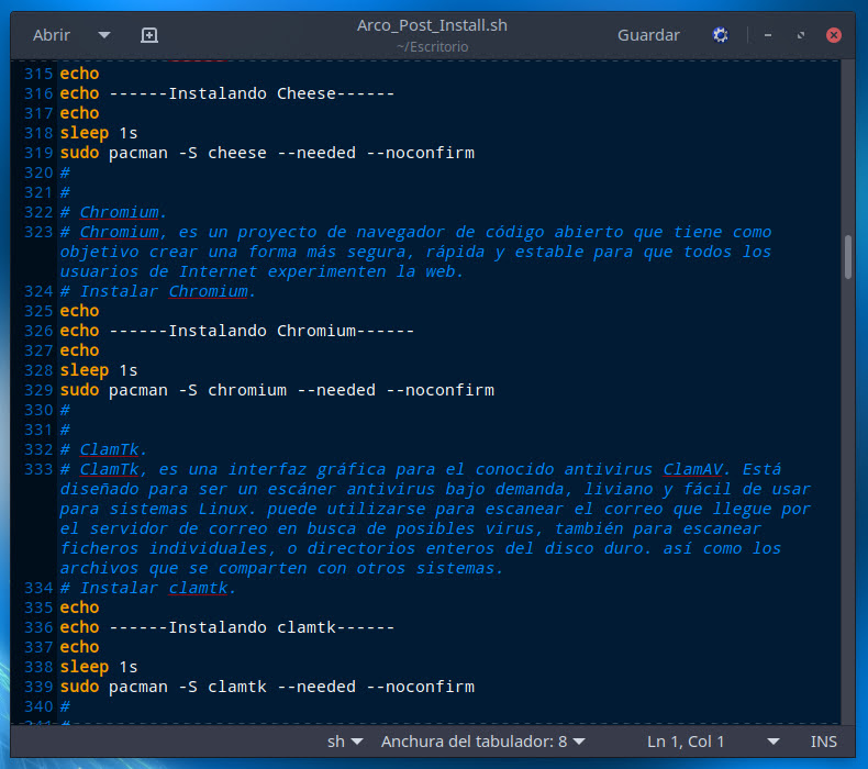 Script Arco_Post_Install.sh | Trastetes