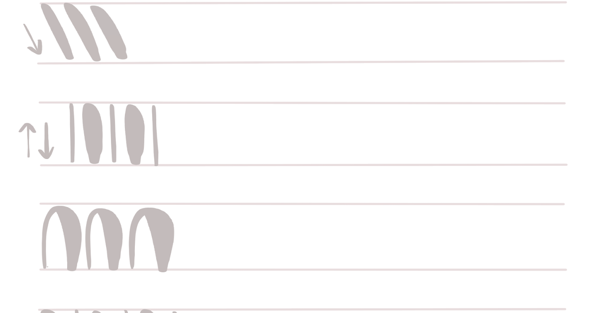 Plantilla trazos lettering