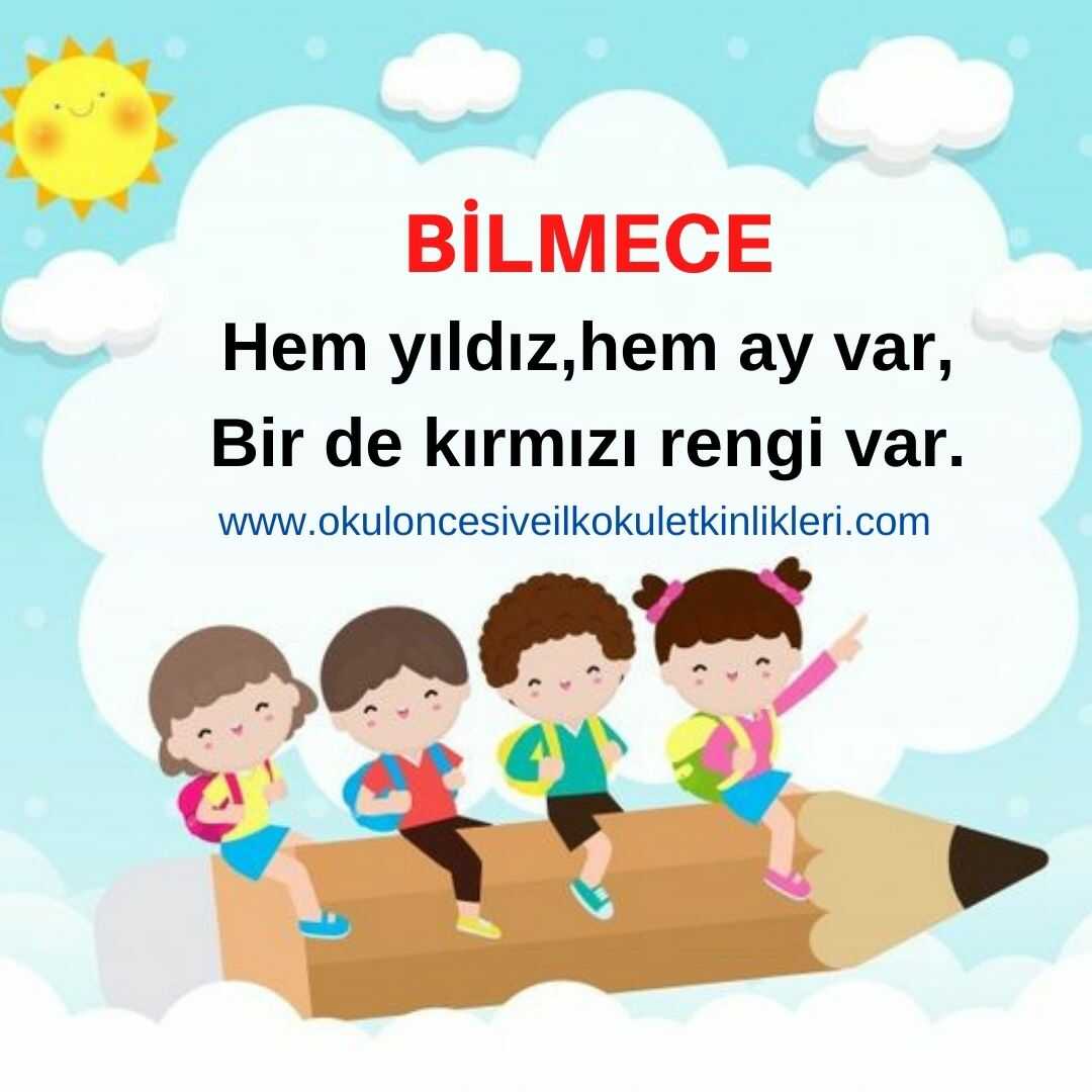Bilmeceler / Kolay Bilmeceler Okul Öncesi Resimli Bilmeceler