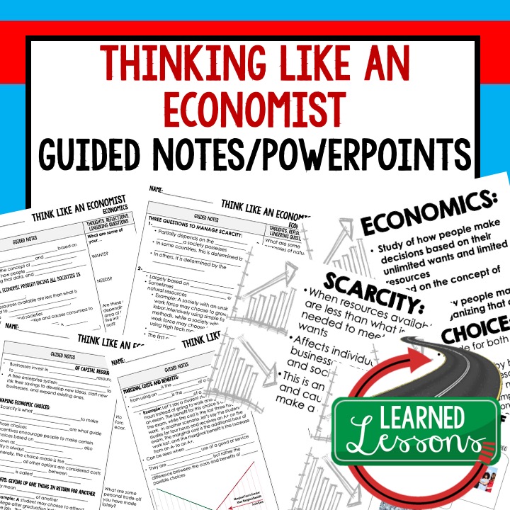 Economics Guided Notes, Economic PowerPoints - Learned Lessons Teaching ...