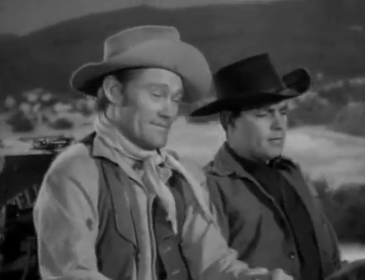 Iverson Movie Ranch: Chuck Connors and Dale Robertson do some male bonding