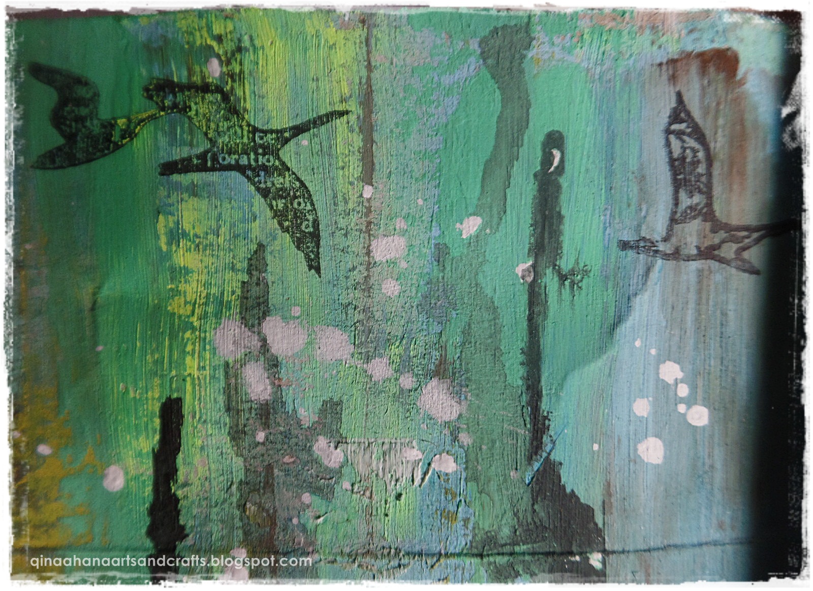 Qinaahana Arts & Crafts: Intuitive Art {Mixed Media} Painting