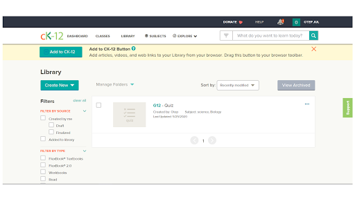 CK-12: Platform for Free Online Textbooks, Create Class and Utilize ...