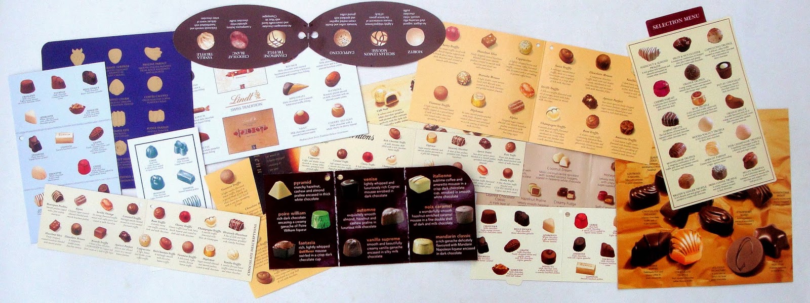 Past Print: Chocolate box menus / part two