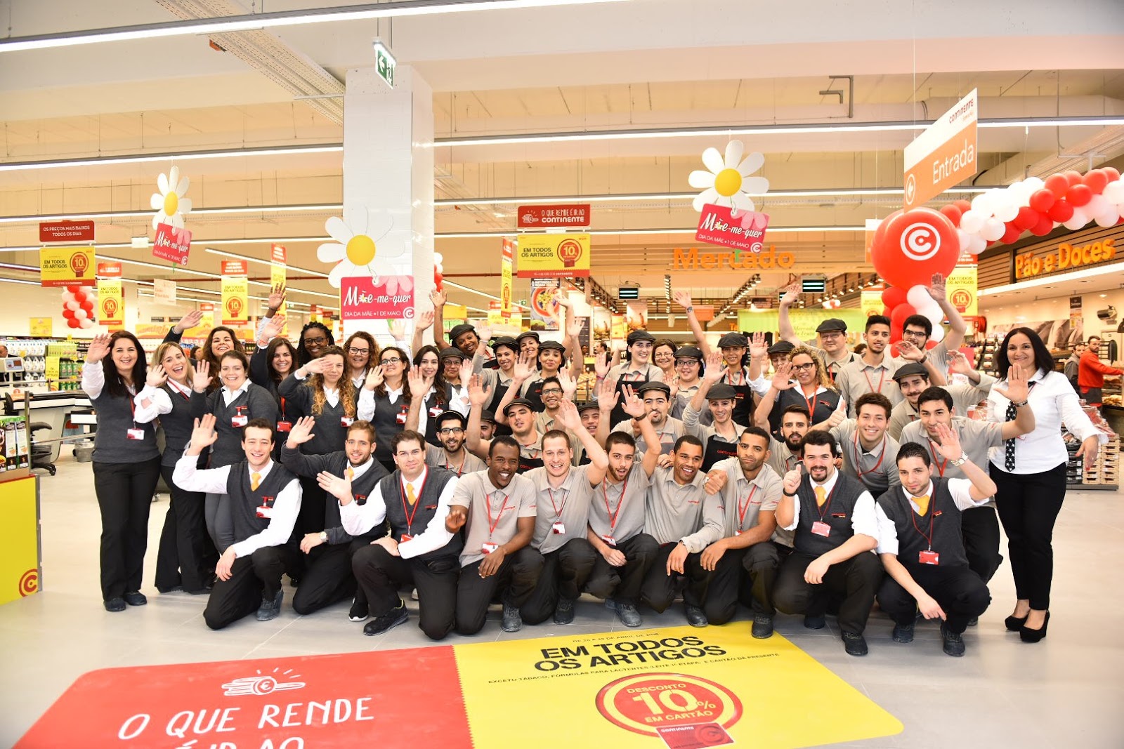 CONTINENTE NA PAREDE "BEM PROTEGIDO" E COM 65 NOVOS POSTOS DE TRABALHO