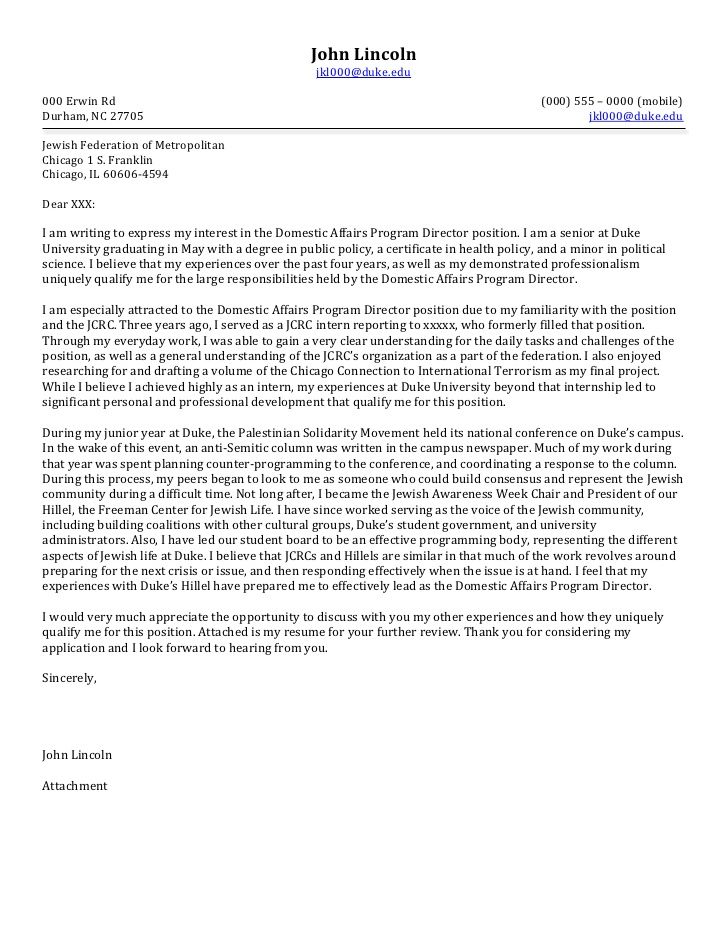 Cover Letter Template For Non Profit Jobs ~ Resume Letter