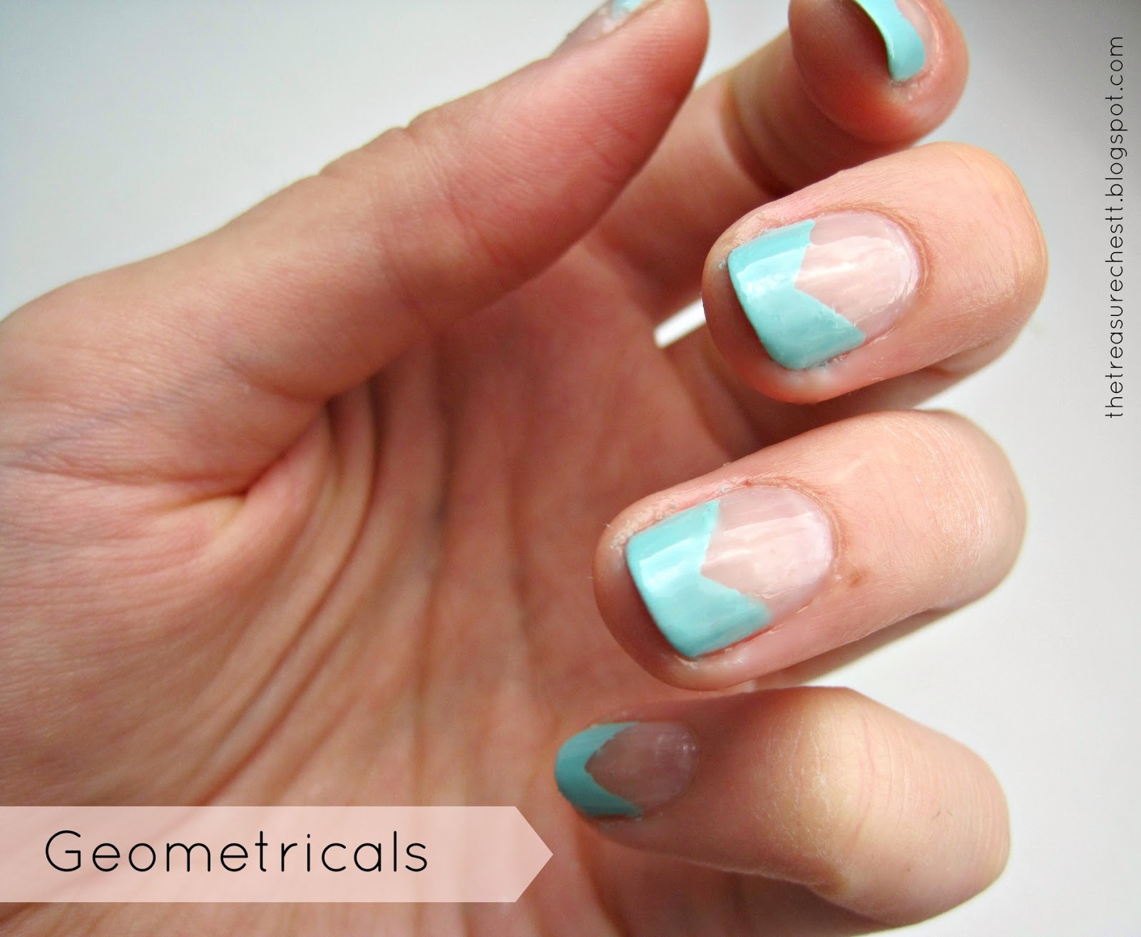 The Treasure Chest: Geometric Tips - The New French Manicure