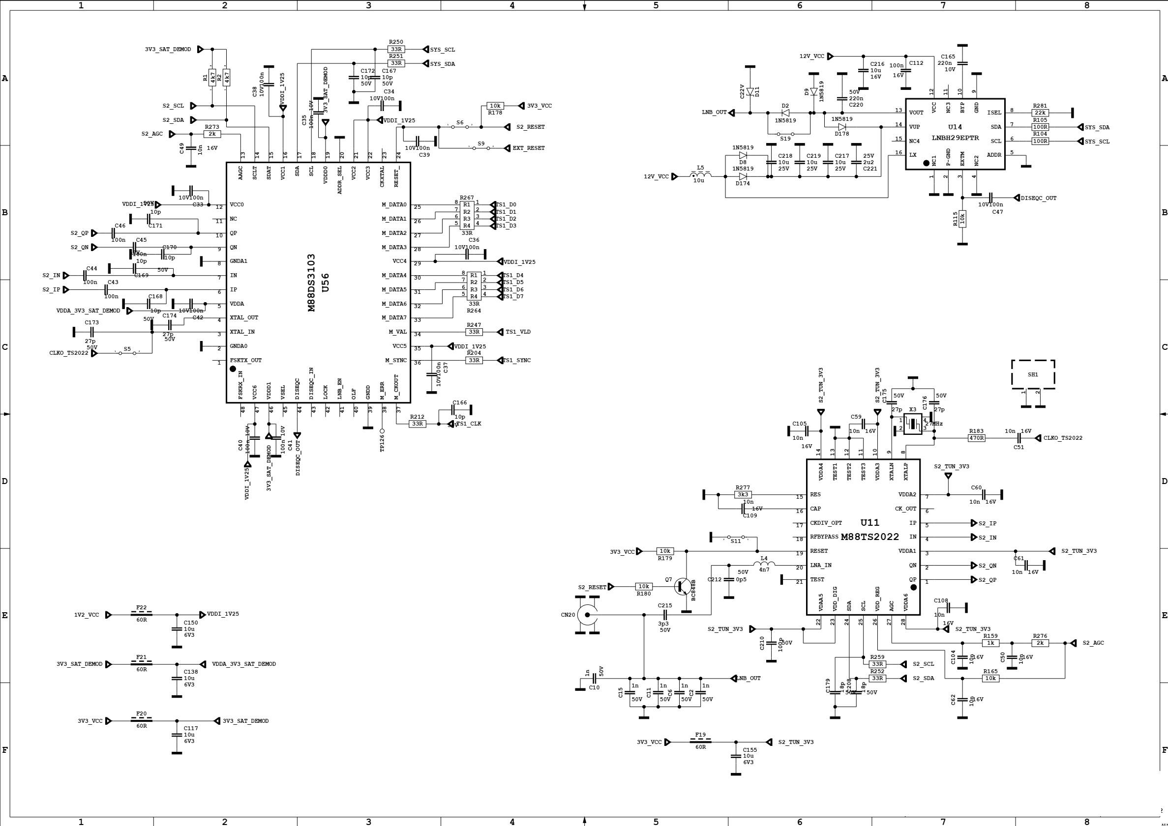 Schematic Diagrams: VESTEL 17MB95M Main board schematic