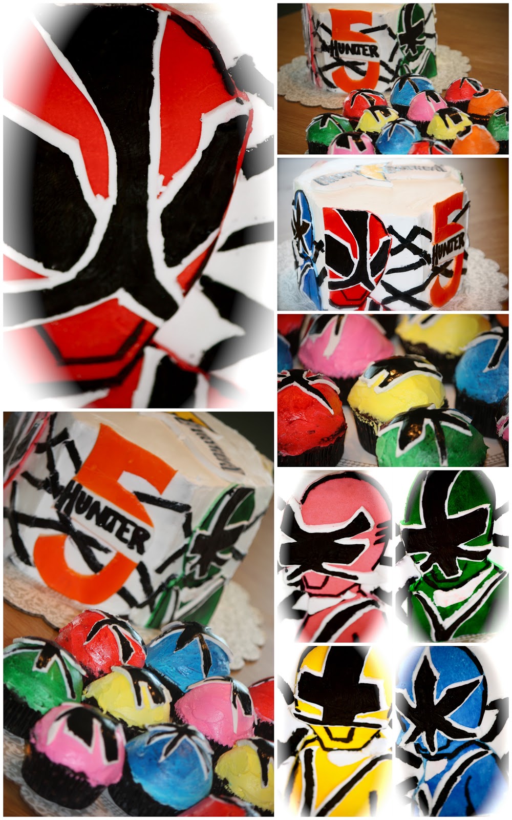 Breezie's Cakes: Power Ranger Samurai Cake and Cupcakes