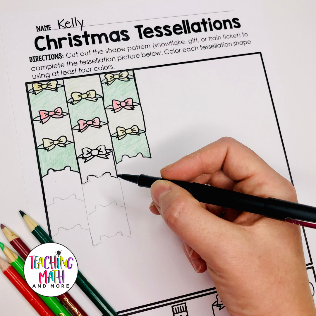 Kelly McCown: Christmas Tessellations Math Project