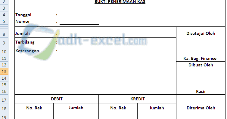 Fungsi dan Contoh Form Bukti Penerimaan Kas Di Excel - ADH-EXCEL.COM ... Fungsi dan Contoh Form Bukti Penerimaan Kas Di Excel - ADH-EXCEL.COM ...
