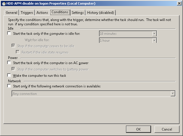 Common Emitter: Disabling HDD APM