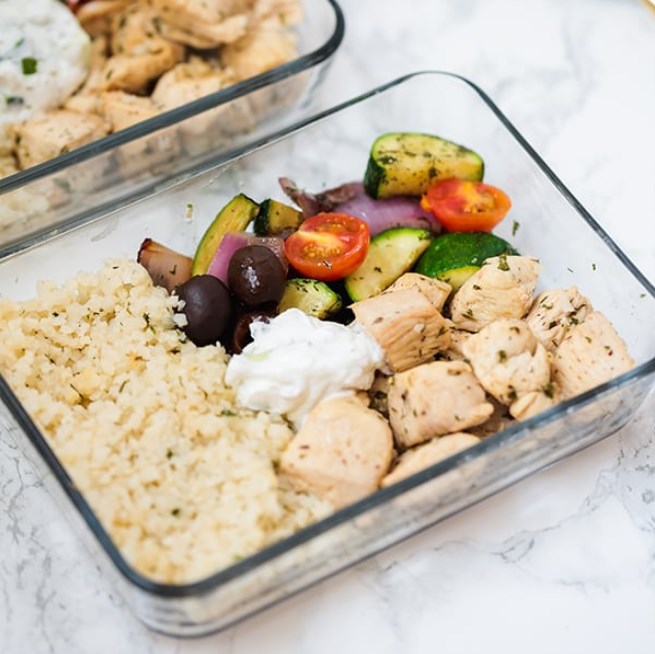 One Pan Greek Chicken Meal Prep (Paleo, Whole30, Keto, AIP)