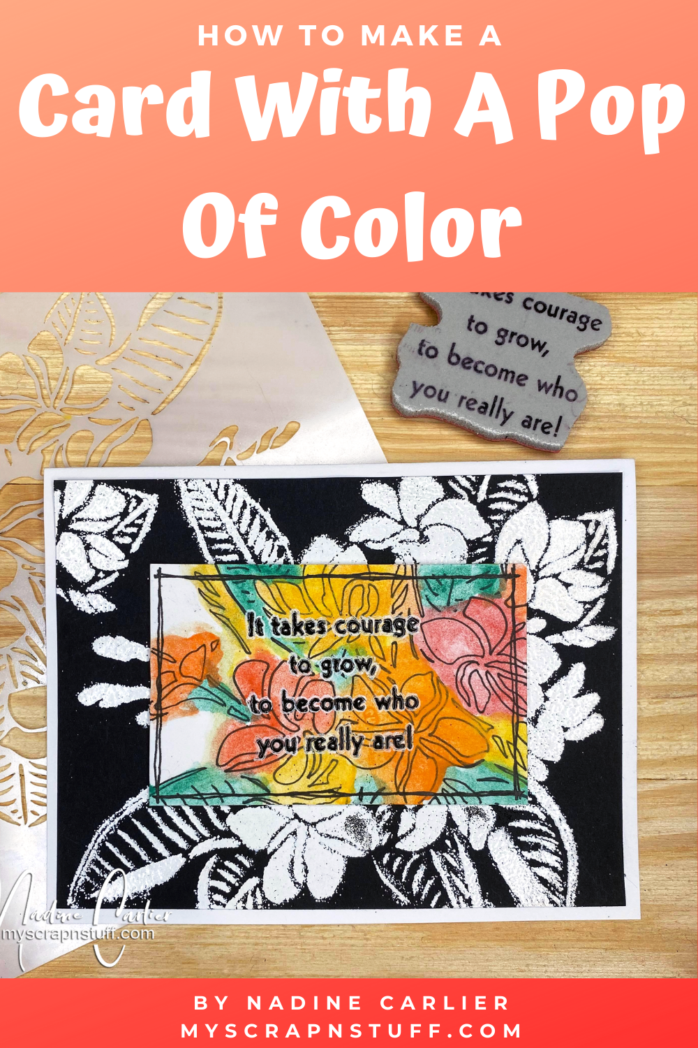 How To Make A Card With A Pop Of Color Nadine Carlier how-to-make-a-card-with-a-pop-of-color-nadine-carlier