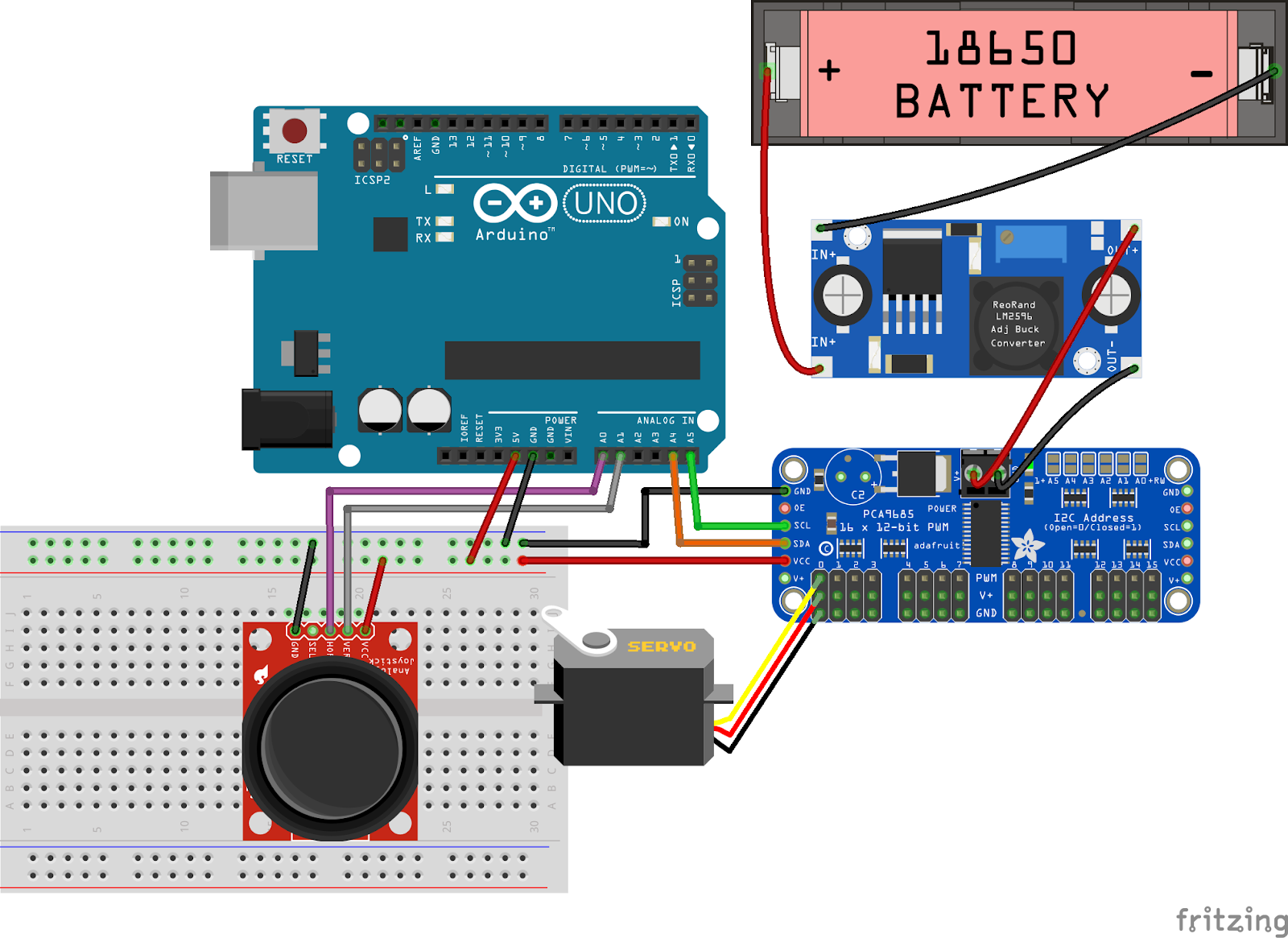 Arduino筆記74:pca9685控制servo伺服馬達