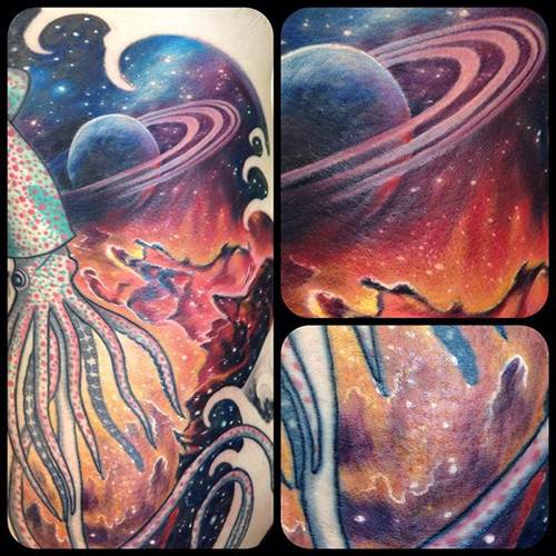 Amazing Cosmic Tattoos By Carlos Ransom : Noda Luka