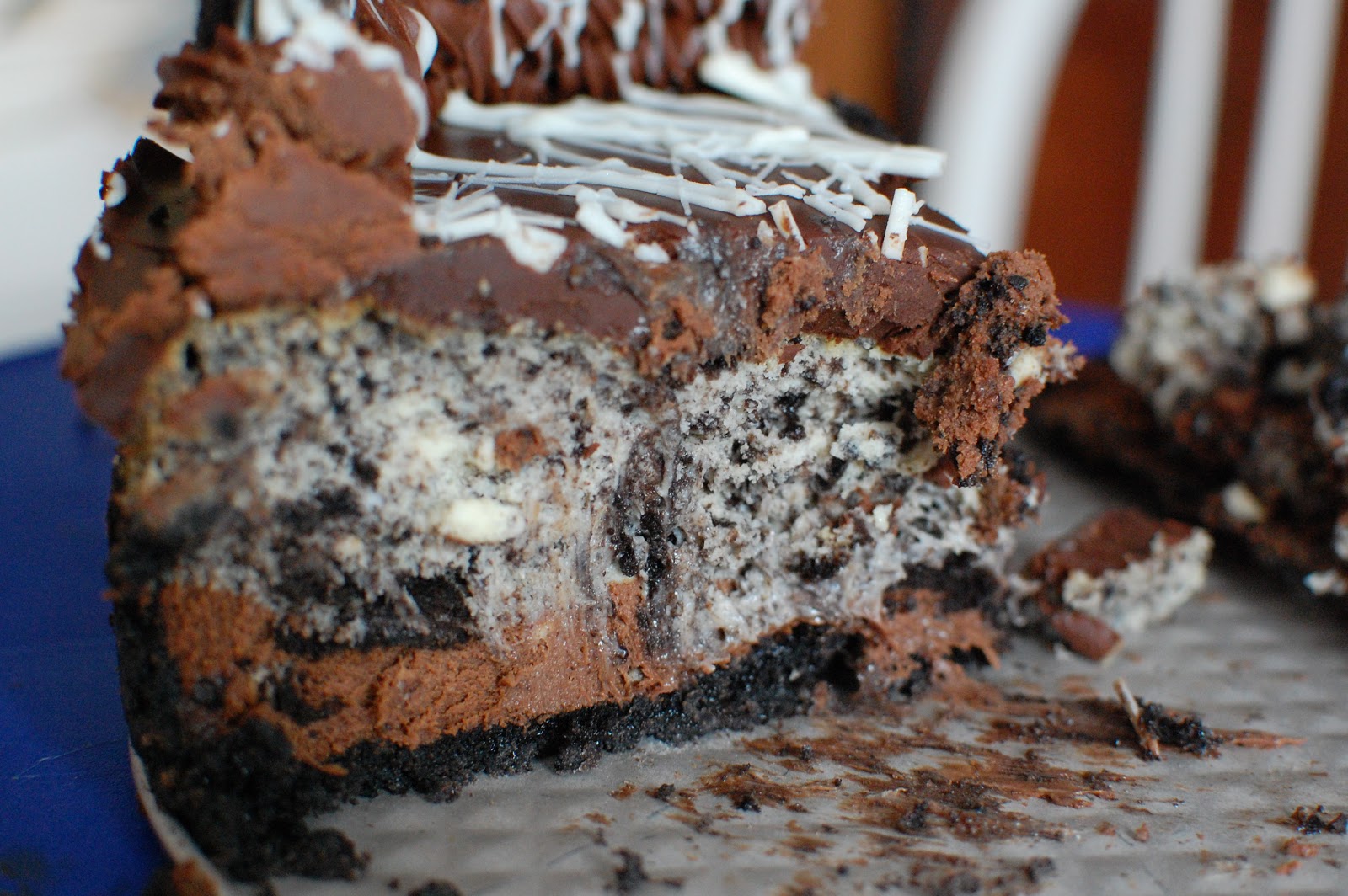 Two-Tone Awesome Oreo Cheesecake