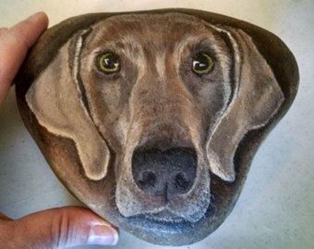 40+ Cute Diy Painted Rocks Ideas With Animals Dogs For Summer | ARA HOME