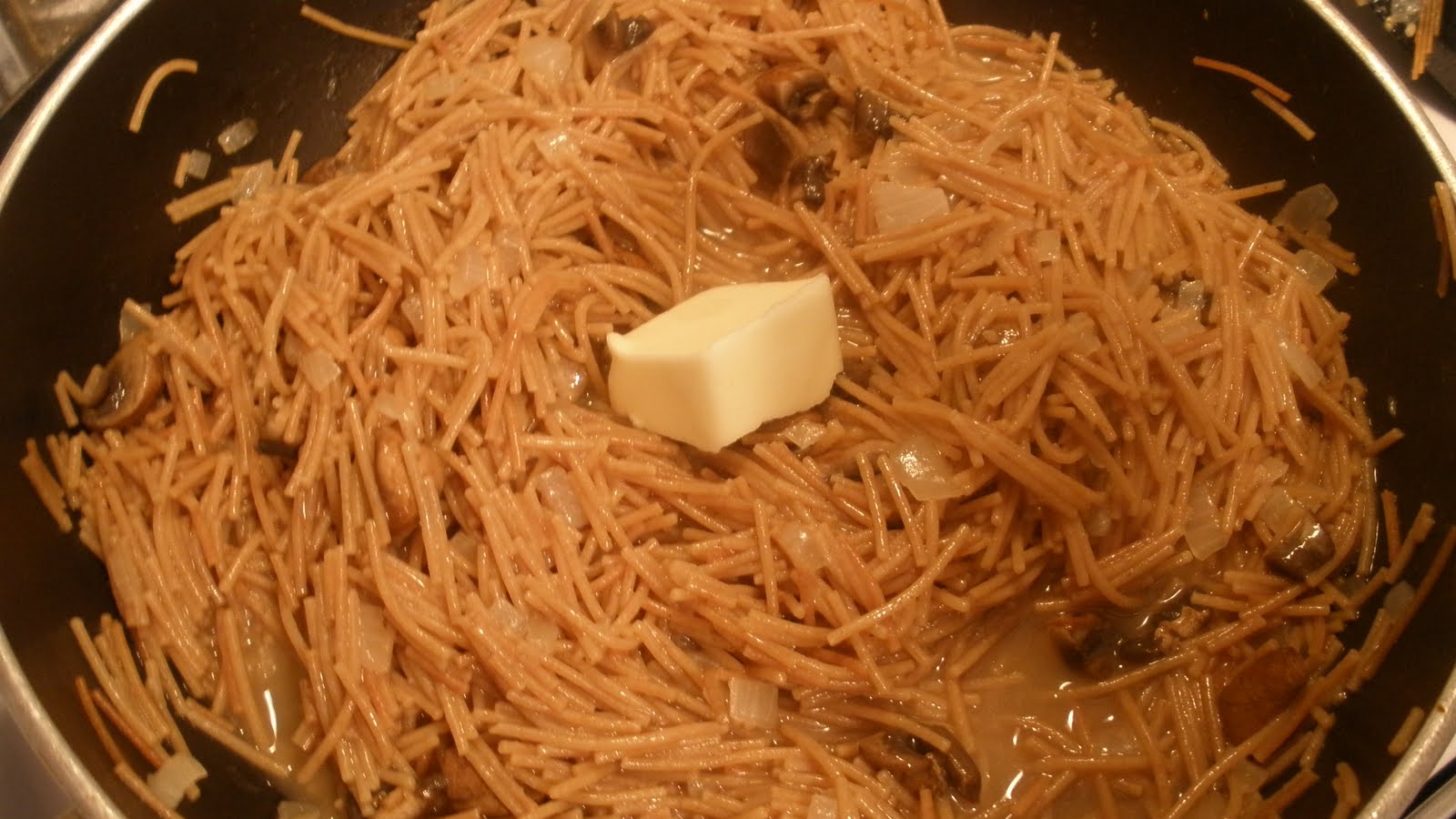 Cook with Sara: Portobello Spaghetti Risotto