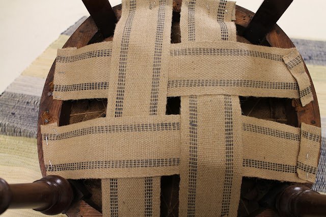 Designing Domesticity: Chair Restoration: Re-tying Springs/Upholstery ...