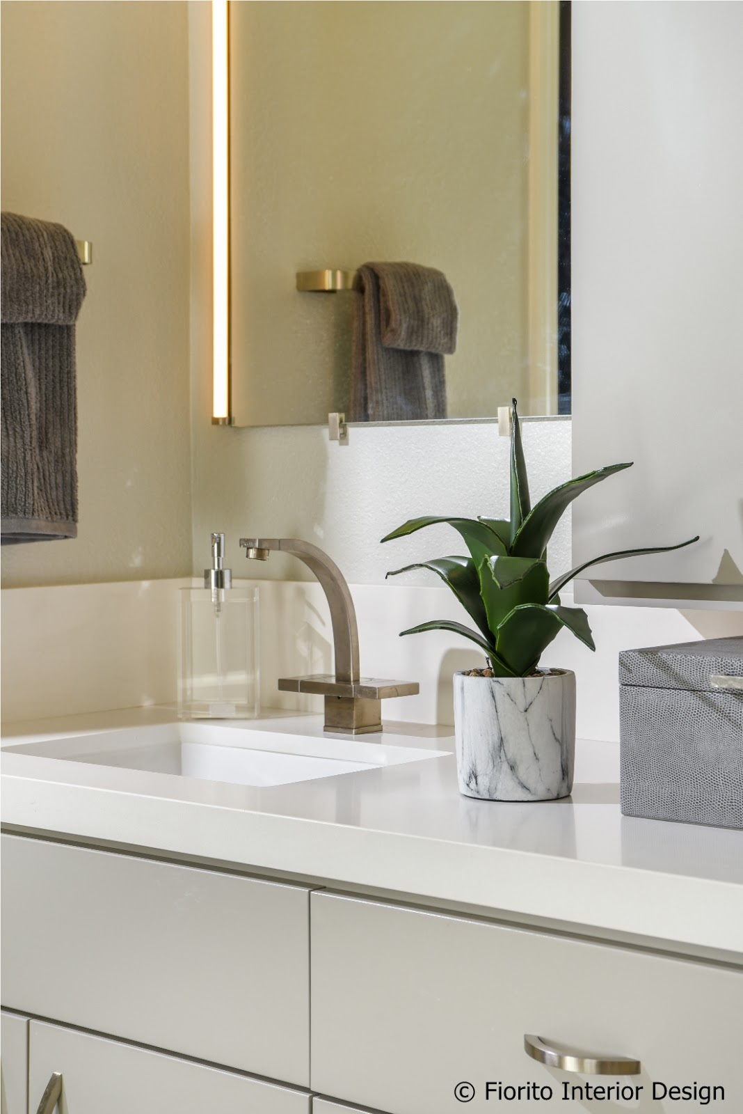 Fiorito Interior Design: A Minimalist Master Bathroom by Fiorito ...